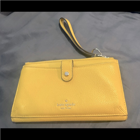 kate spade | Bags | Kate Spade Wristlet Wallet Mustard Yellow | Poshmark